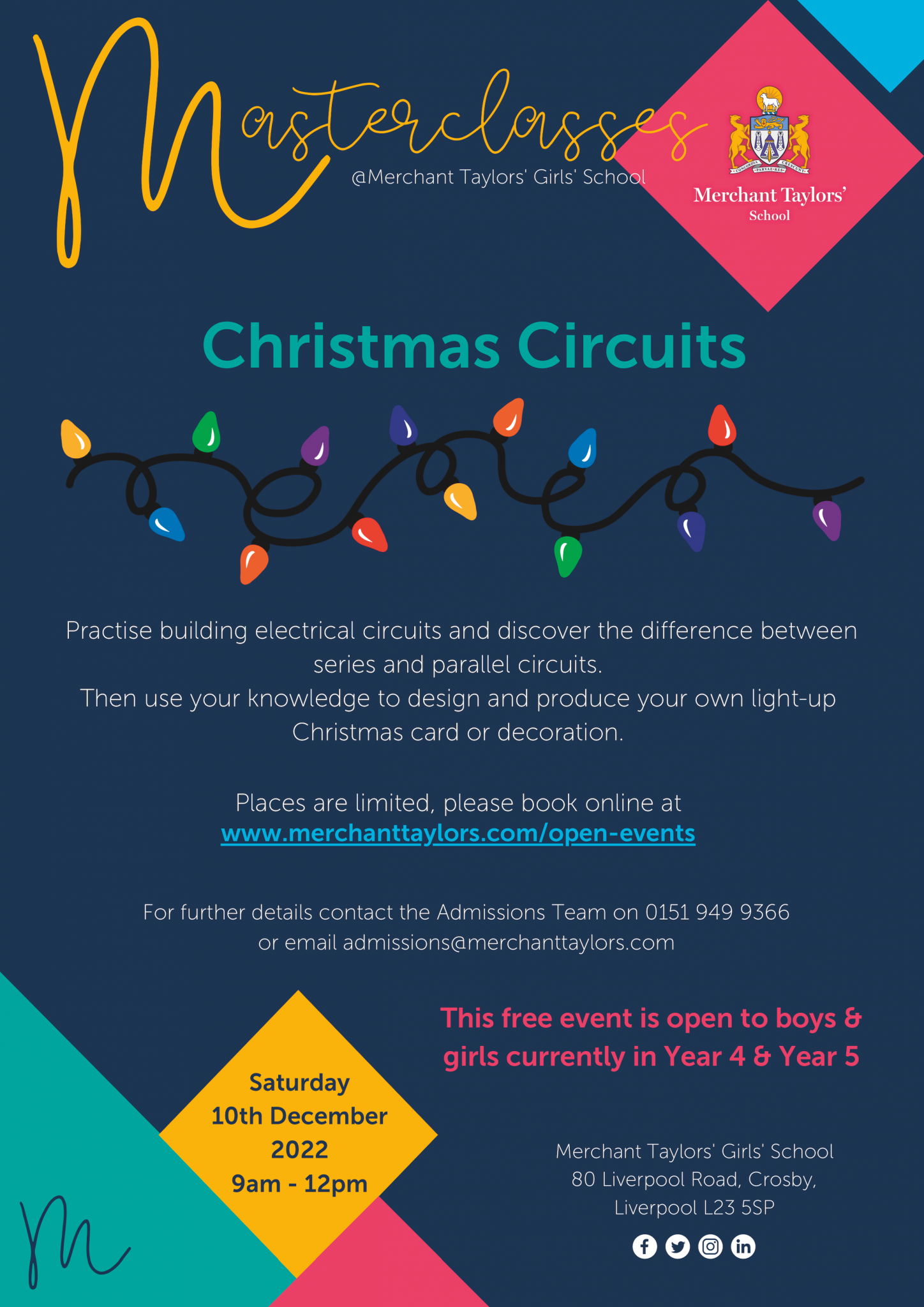 Christmas Circuits - Merchants' Masterclass - Merchant Taylors' School