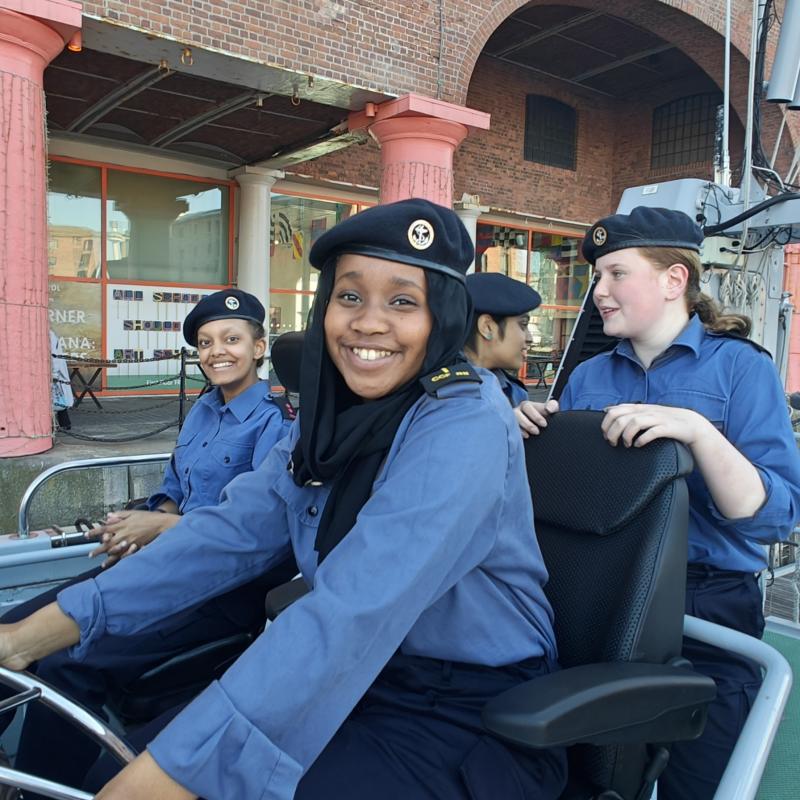 Royal Navy cadets visit HMS Biter - Merchant Taylors' School