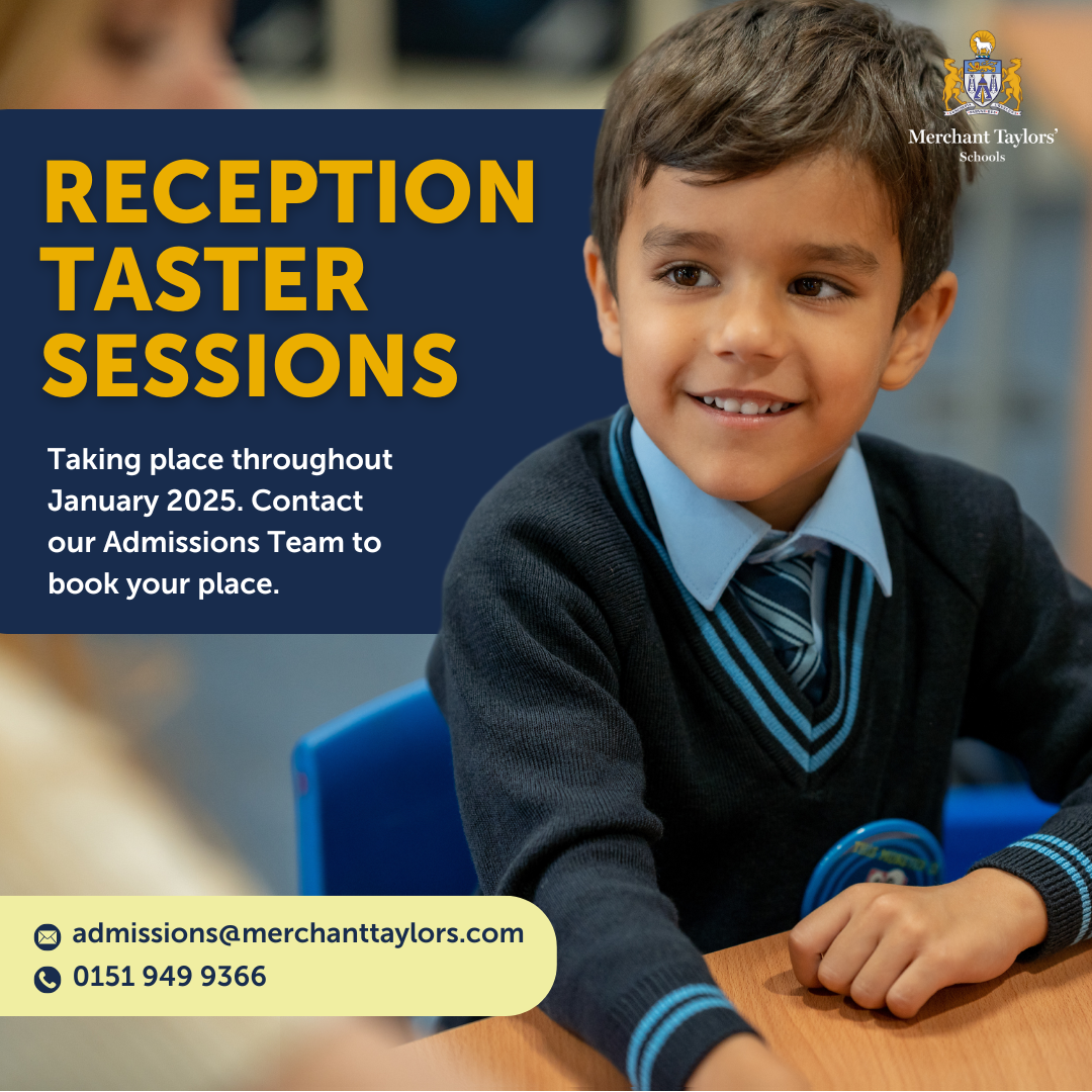 Reception Taster Sessions 2025 - Merchant Taylors' School